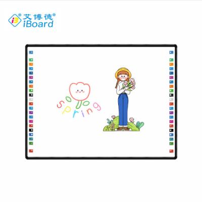 China Factory Direct IBoard Ceramic/Smooth-Plastic Glossy Surface IR Interactive Whiteiboard Smart Touch Panel With 22pcs Hotkeys Each Side for School Education White Board interactive whiteoboard for sale