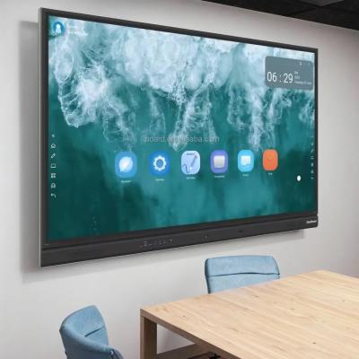 China IBoard 55 Inch 4K Interactive Whiteboard LCD Smart Board Android Window All In One Touch Screen Display For School Teaching for sale