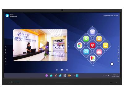 China 75 Inch IBoard Ultra HD 4K Resolution Interactive Flat Panel Display – Digital Interactive Whiteboard With Multi-Touch Screen, Anti-Glare & Durable Screen For Meeting Classroom Learn for sale