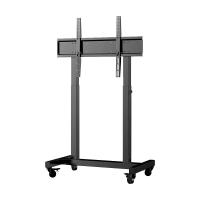 China TV Floor Stand Mobile Stand Height Adjustable TV Cart Mount for Interactive Smart Touch Screen Television for sale