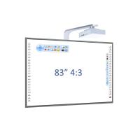 China 20 Touch Points Iboard Interactive Whiteboard with Aluminium Frame Material and Movable Mobile Stand for sale