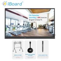 China 86 inch Interactive Flat Panel Smart TV with Updated Android System AI Function Equipment For Classroom Office Meeting for sale