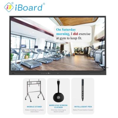 China 86 inch Interactive Flat Panel Smart TV with Updated Android System AI Function Equipment For Classroom Office Meeting for sale