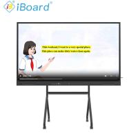 China 4K UHD Interactive Flat Panel 55 inch Smart TV with Updated Android System AI Function Equipment For Classroom Office Meeting for sale