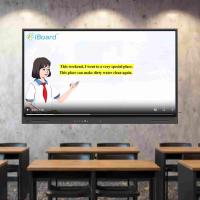China 4K UHD Interactive Flat Panel 55 inch Smart TV with Updated Android System AI Function Equipment For Classroom Office Meeting for sale
