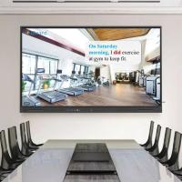 China 65 Inch 4K UHD Interactive Flat Panel Smart TV with New Android System Equipment For Classroom Office Meeting for sale