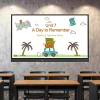 China Ai Function 75 Inch 4K Resolution Interactive Flat Panel Smart TV with New Android System Equipment For Classroom Office Meeting for sale