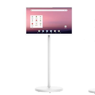 China Portable Smart Screen 32 Inch Multi Touch LCD Display Rechargeable moveable Smart TV Screen for sale