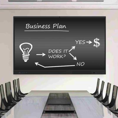 China 86 Inch Smart Board with Build in Camera and Microphone Touch Screen Interactive Flat Panel for Conference Meeting and Education for sale