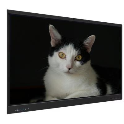 China 98inch 4K Interactive Flat Panel Android 14 8+128gb Digital Smart Touch Screen Android OPS Mobile Stand Optional For Classroom Meeting for sale