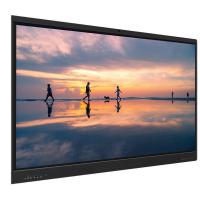 China 86 Inches Anti-glare Tempered Glass Interactive Whiteboard Built-in 5000:1 Speaker Wifi BT Hotspot Light Sensor 50 Touch Points For Conference Classroom Kids for sale