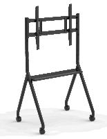 China New Arrive Interactive Whiteboard Stand Movable 42 To 75 Inch TV Monitor Lifting Mobile Stand Max Bearing 60KGS Powerfull Wheels Easy Move For Interactive Whiteboard Mobile Stand for sale