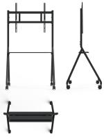 China IBoard Movable Cart Fit For 42-75 Inch Interactive Board with Wheels Mobile Stand for Smart Board Tv Monitor for sale
