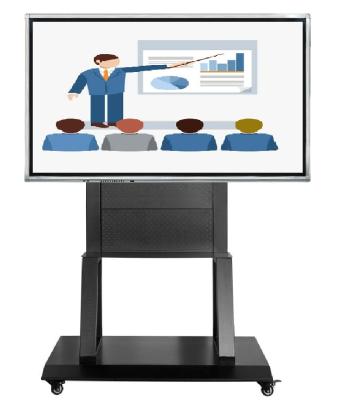 China Wall Mounted Interactive Flat Panel Hard Drive Type SSD HDD DLED Light Source for sale