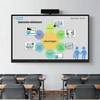 China 65 Inch Interactive Flat Panel Display Touch Screen Monitor with Updated AI Function for Smart Classroom for sale