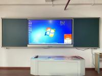 China Intelligent Sliding Black Green Whiteboard Compatible With 65/75/86 Inch Smart Panel Touch Whiteboards For Media Classroom University College Office Meetings for sale