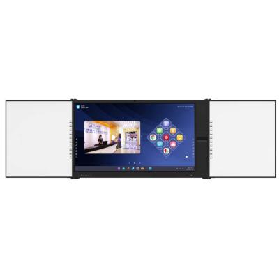China Intelligent Blackboard 75 86 Inch Android Windows PC All In One Computer PC with Sided Touch Boards USB HDMI TYPE-C Ports Optional With Mobile Stand for sale