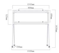 China Aluminum Mobile TV Stand with 200kgs Capacity and Wheels for 55 to 110 Inch Interactive Whiteboard for sale