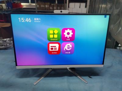 China Factory Outlet 21.5'' 23.8'' 27'' 32 Inch Desktop Monitor With Built In 13MP Webcam All-In-One Android And Win System Capacitive 10 Touch point louder speaker & Mic for sale