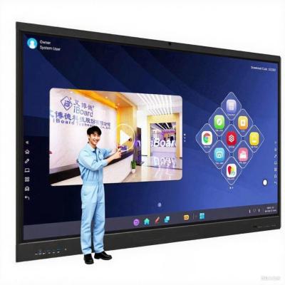 China Factory Price 4k  85  Inch Touch Screen Multi-language Software Lcd Smart Board Android Interactive board for school for sale