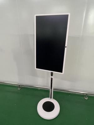 China 32 inch Portable Smart TV Mobile Touch Screen Wireless Android TV on wheels for sale