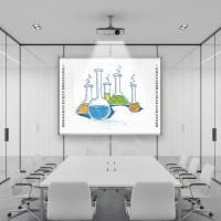 China 90 Inch Infrared Interactive Whiteboard Electronic White board USB Interface Ceramic Nano Surface for sale