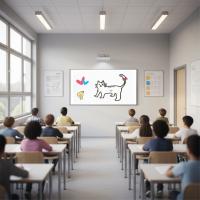 China 81 82 inch Interactive Whiteboard IWB Finger touch Ceramic Nano surface whiteboard for sale