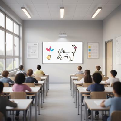 China 81 82 inch Interactive Whiteboard IWB Finger touch Ceramic Nano surface whiteboard for sale