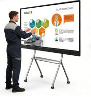 China IBoard Interactive Flat Panel with Pen/Finger Touch Technology Supporting Windows/Linux OS and Intel I3/I5/I7 CPU for Modern Workspaces for sale