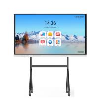 China 75 inch 4K Resolution Interactive Whiteboard with 20-Point Multi-Touch Smart Touch Screen for Education and Meetings for sale