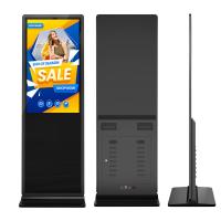 China Floor Stand Digital Advertising Monitor with 10 Capacitive Touch Points, Real-Time Monitoring, and Web-Based Dashboard for Interactive Signage for sale