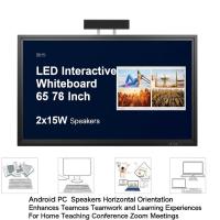 China 75 Inch oem interactive whiteboard with Speakers For Home Teaching Zoom Meetings for sale