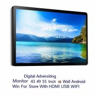 China Digital Advertising Monitor with Android/Windows OS Wall Mounted Touch Screen for Supermarket Airport Hotel for sale