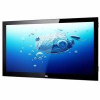 China 65 Inch Wall Mounted Infrared Touch Screen Kiosk with 4K Resolution and Built-in Speakers for sale