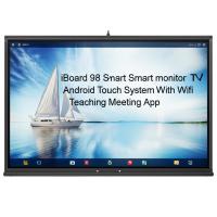 China 98 Inch Interactive Flat Panel with 50 Touch Points and Android Touch System for Smart Whiteboard Display for sale