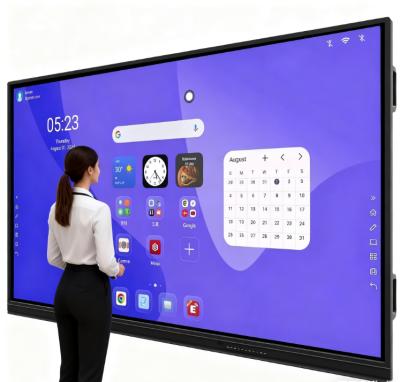 China IBoard Interactive Flat Panel with 20 Point Touch 350 Cd/m² Brightness and 50000 Hrs Lifetime for Classrooms and Offices for sale