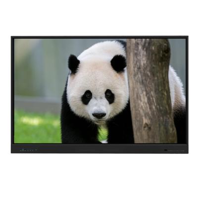 China 75 Inch Interactive Touch Screen Monitor with 20/40 Touch Points and Infrared Touch for School Teaching and Office Meetings for sale