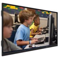 China VESA Standard Wall Mount Interactive Flat Panel with 4mm Tempered Glass and 6 Array Mic Built In for High Responsiveness for sale