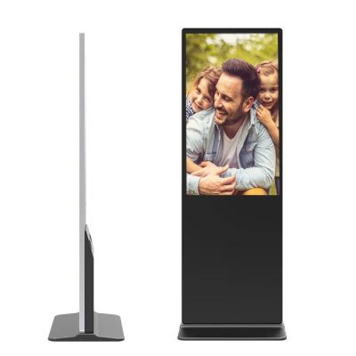 China Free Standing Digital Signage with 500-2500 Nits Brightness and 16.7M Colors LCD Display for Indoor Advertising for sale