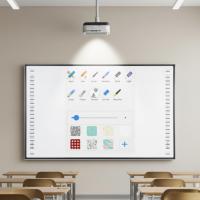 China 86 Inch Interactive Whiteboard with 20 Point Capacitive Touch Screen and 8 MP Pixel Visualizer for Conference and Education for sale