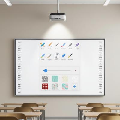China 86 Inch Interactive Whiteboard with 20 Point Capacitive Touch Screen and 8 MP Pixel Visualizer for Conference and Education for sale
