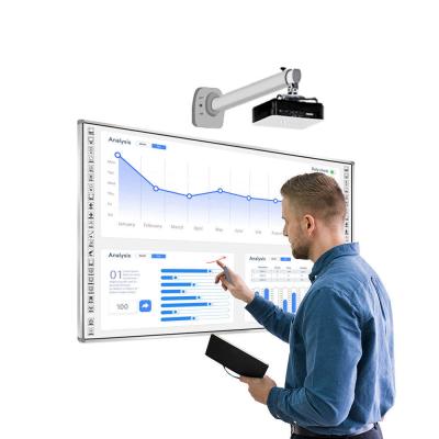 China 86-inch Optical Interactive Whiteboard with 20 Touch Points and Optical Imaging Touch Technology for Smart Teaching and Meetings for sale