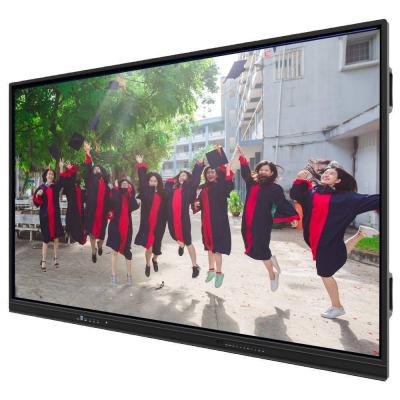 China Positioning Accuracy below 2mm Interactive Flat Panel in 98 inch 110 inch sizes optimized for seamless touch response and detailed image clarity for sale