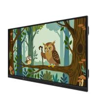China 75 Inch Android 4K LED Interactive Board Finger Touch USB Projection Whiteboard for sale