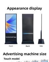 China Digital Signage Players with Touch for Indoor Use Standing Smart Board Kiosk LED Advertising Machine Display for sale