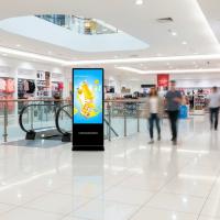 China 43 55 65 75 Floor Stand Digital Signage Kiosk Interactive Touch Screen Indoor LCD Advertising LCD Display for sale