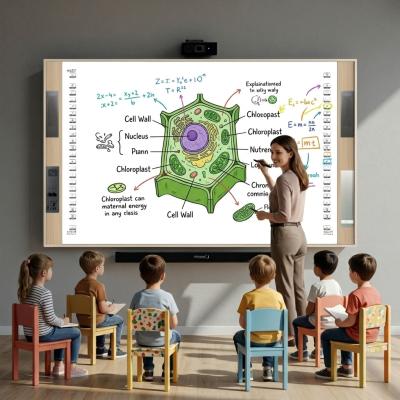 China Iboard Interactive Whiteboard Supports Up To 20 Touch Points Two Sides Hotkeys Enabling Communication for sale