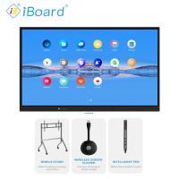 China 75 inch Interactive Flat Panel Basic Android System Writing Software with AI Function Cheaper Costs Powerful Function for sale