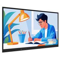 China 75 Inch Android PC Smart Panel Wifi HDMI USB 50 Touch Points For Meeting Office for sale