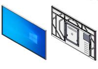 China 65 Inch Wall Mounted Touch Screen Commercial Display Advertising Kiosk Digital Signage for sale